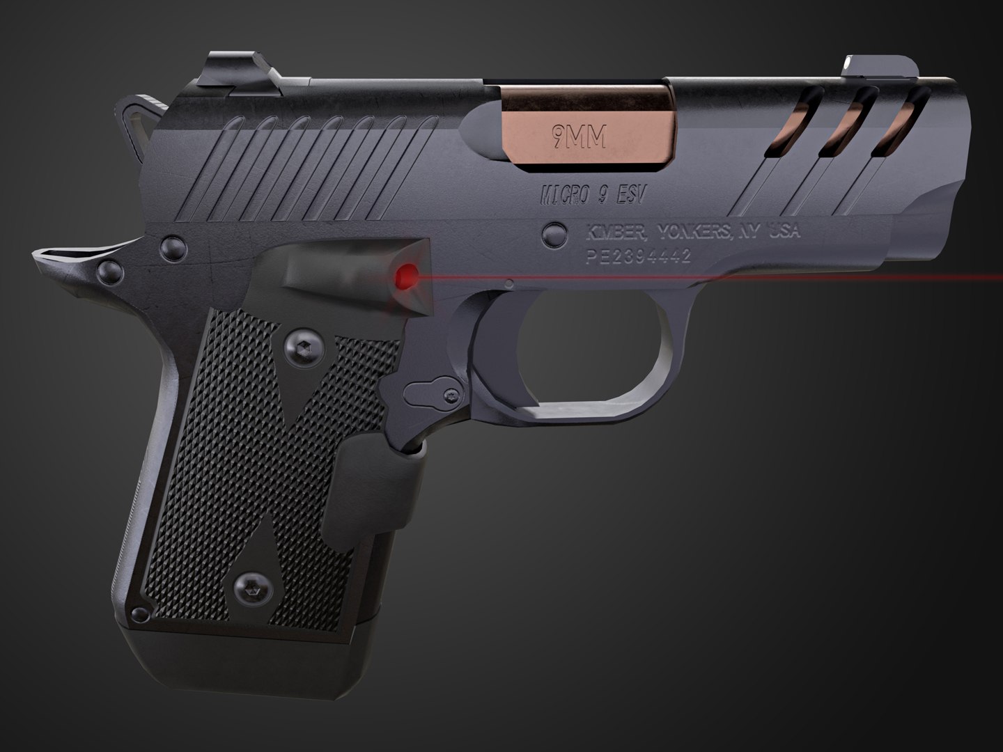 Kimber Micro 9 Esv 3D Model - TurboSquid 1386391
