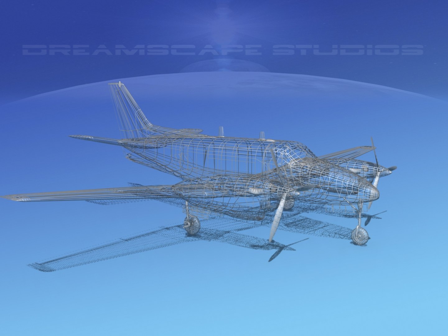 3d Model Of Beechcraft King Air C-90