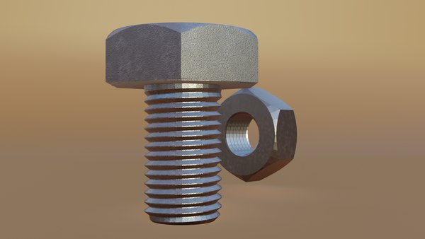 Nut bolt 3D model - TurboSquid 1977262