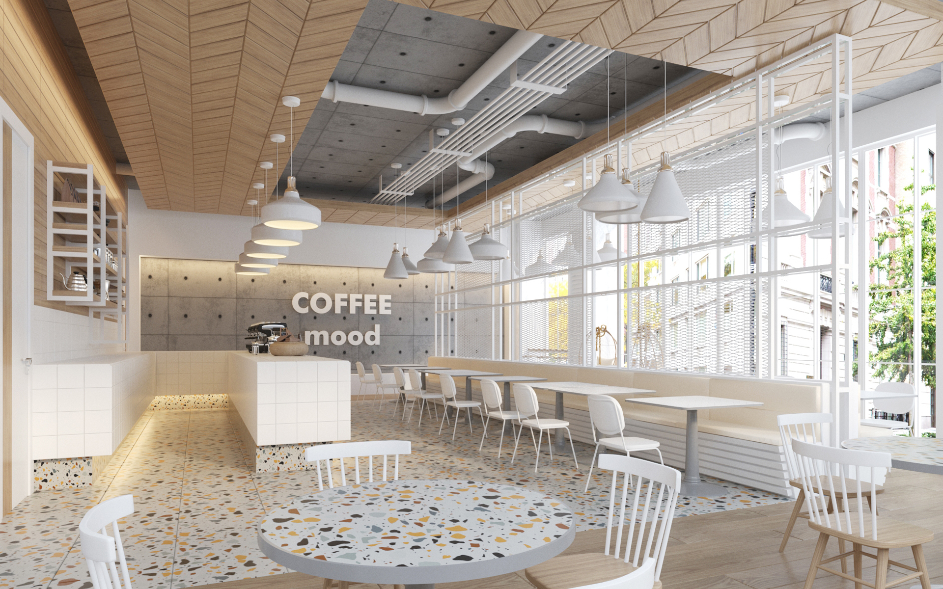 White house coffee interior 3D model - TurboSquid 1711392