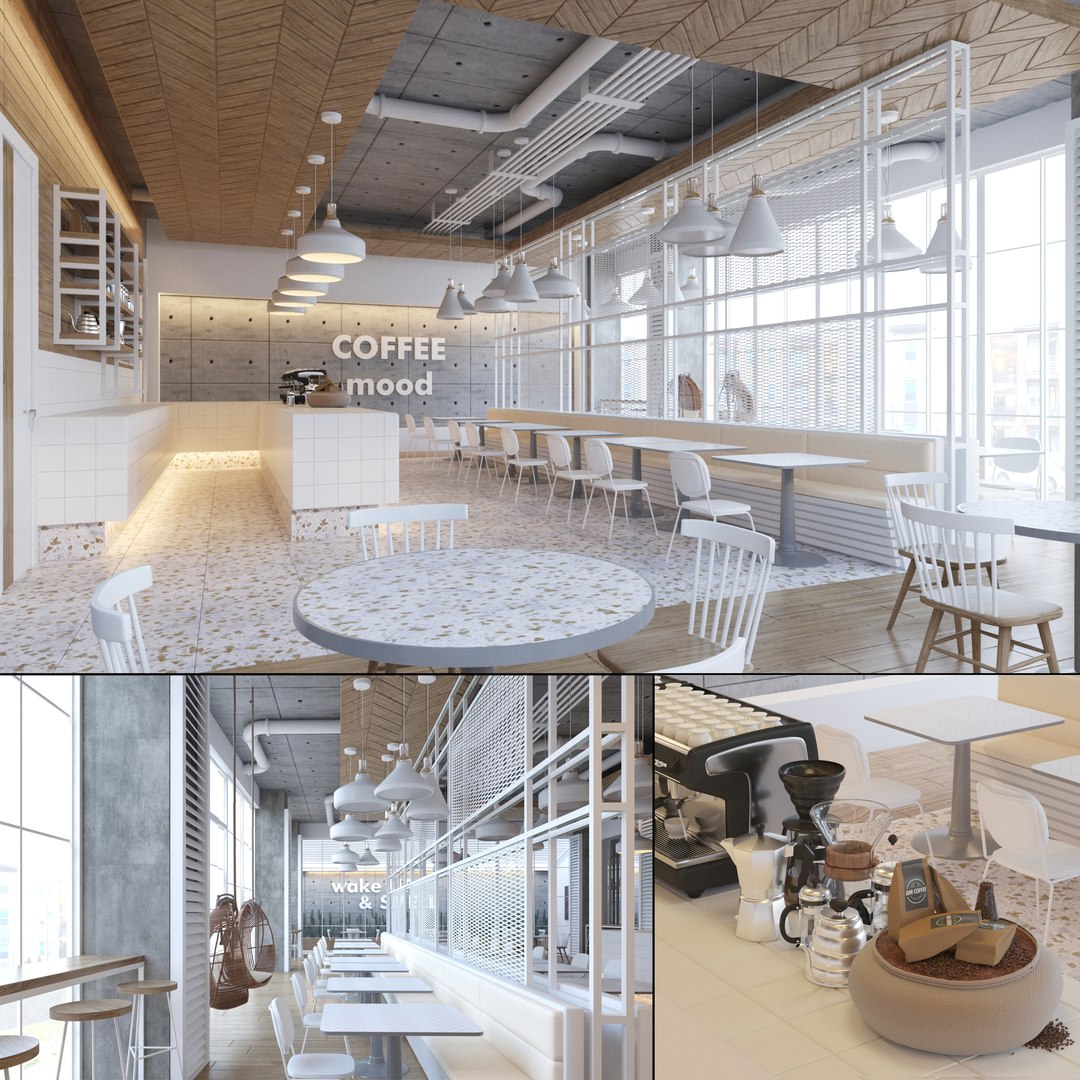 White House Coffee Interior 3D Model - TurboSquid 1711392