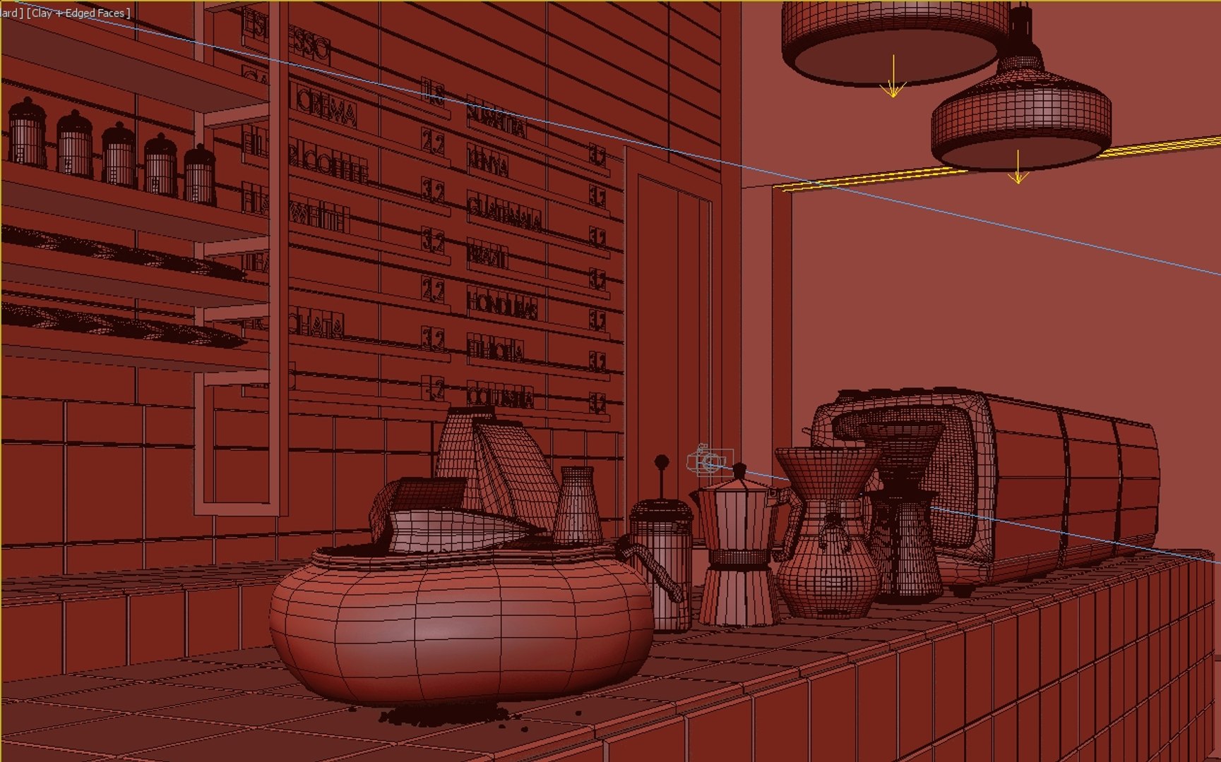 White House Coffee Interior 3D Model - TurboSquid 1711392