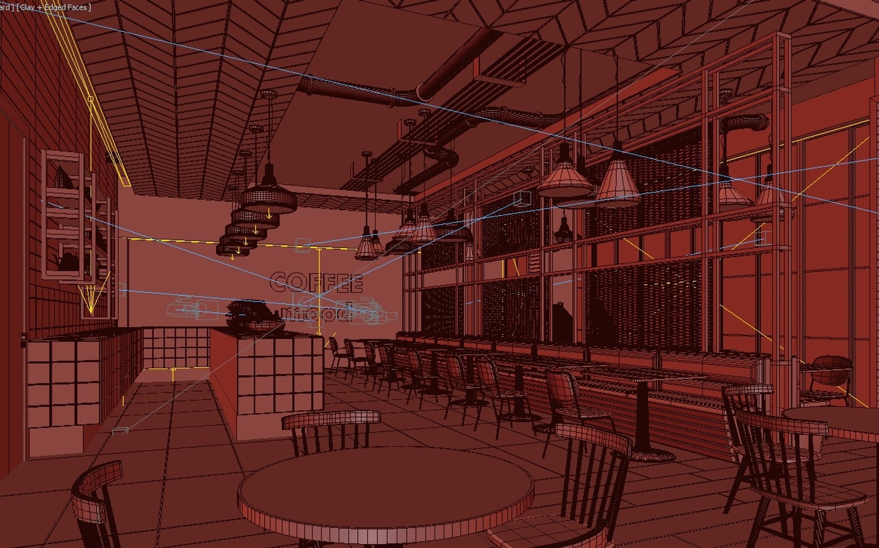 White House Coffee Interior 3D Model - TurboSquid 1711392