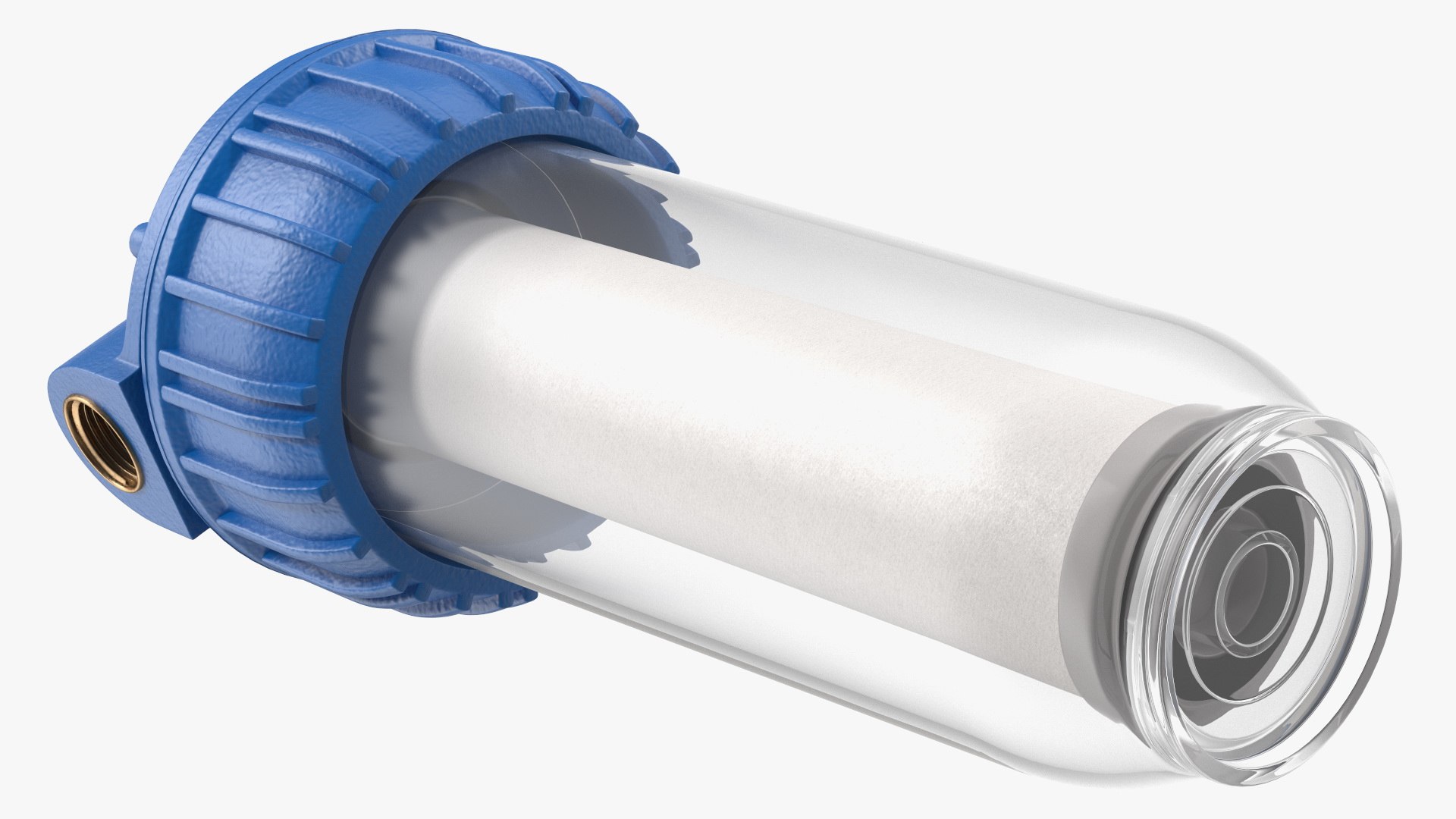 Transparent Water Filter Housing with Cartridge model - TurboSquid 1735482