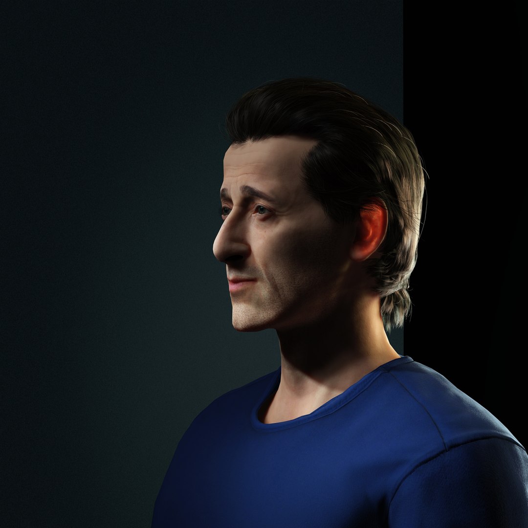 3D Adrien Brody 3D Model - Hyper Realistic - Low Poly 3D Model ...