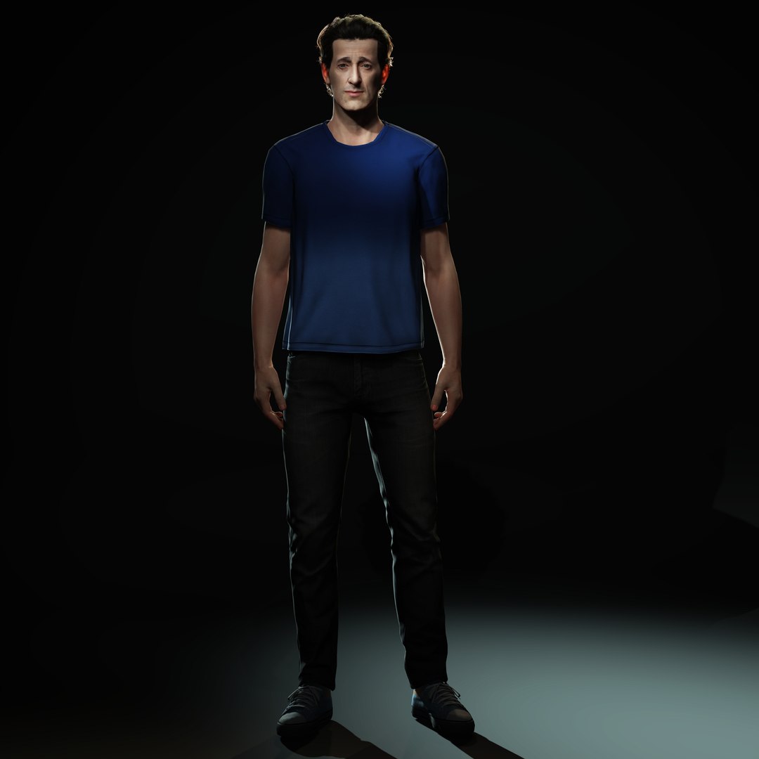 3D Adrien Brody 3D Model - Hyper Realistic - Low Poly 3D Model ...