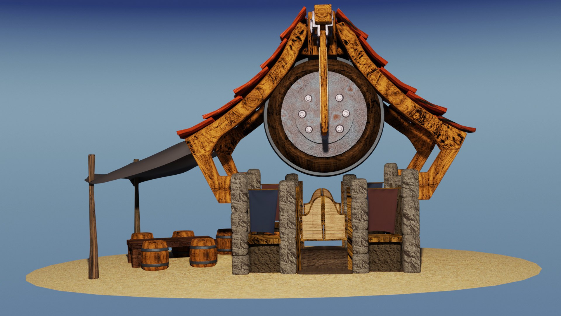 Saloon animation 3D - TurboSquid 1614132