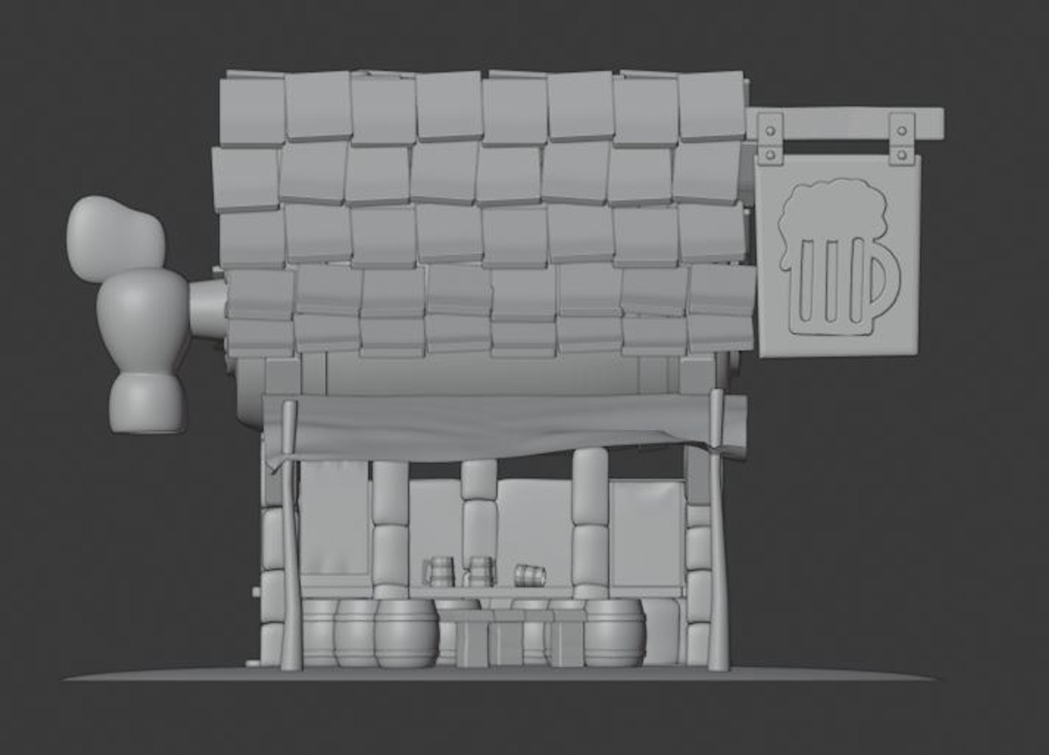 Saloon animation 3D - TurboSquid 1614132