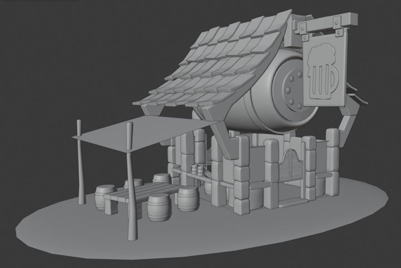 Saloon animation 3D - TurboSquid 1614132