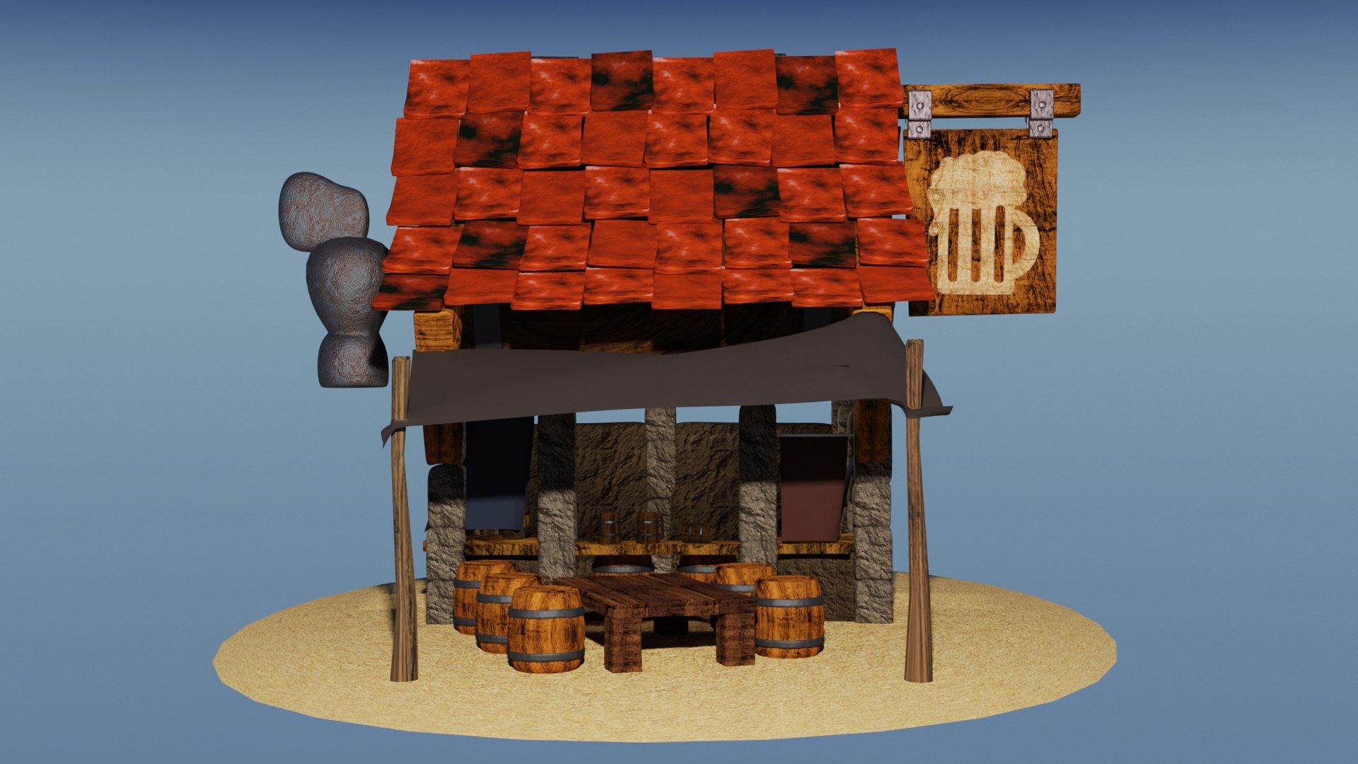 Saloon animation 3D - TurboSquid 1614132