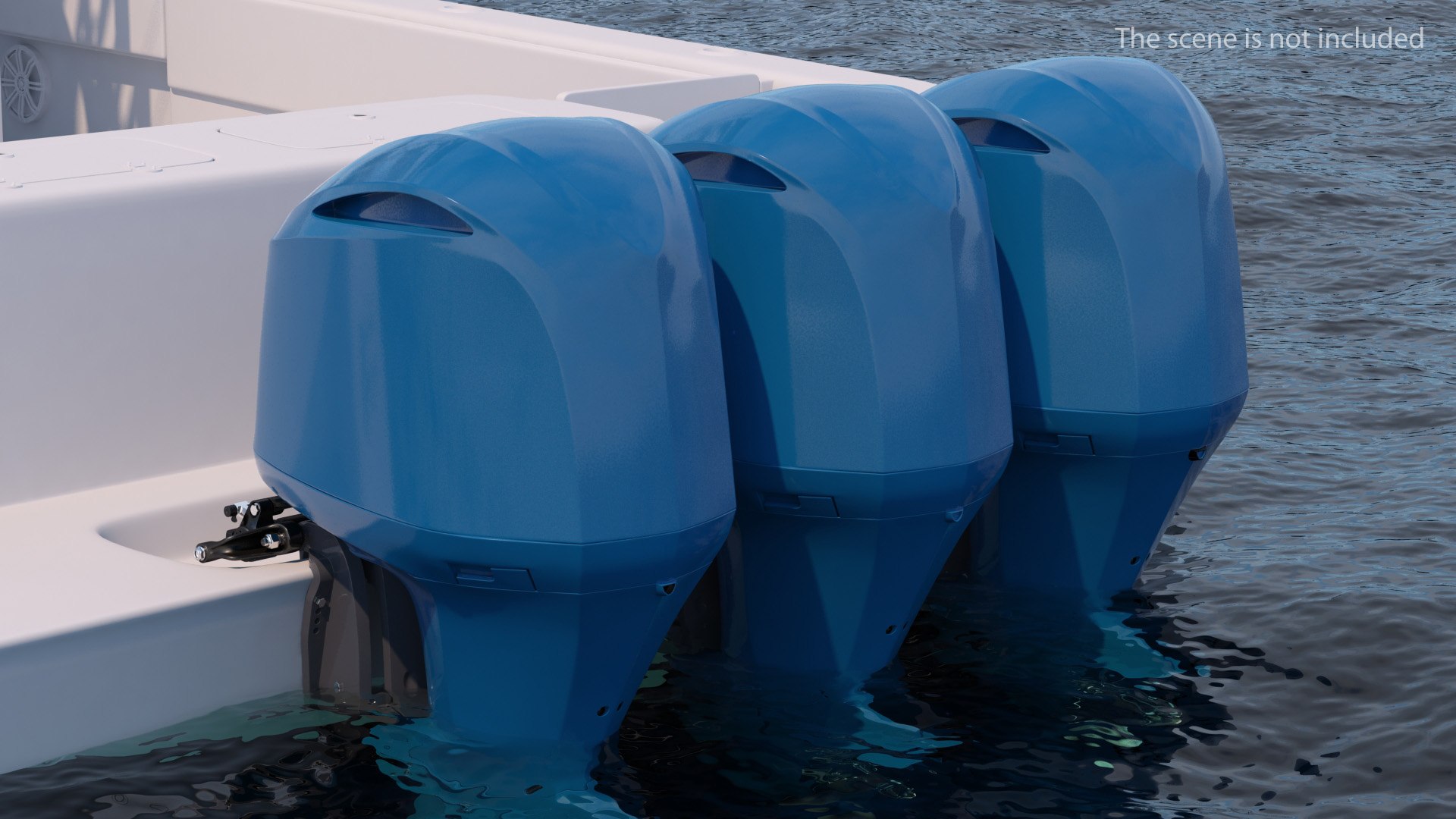 Triple Outboard Motors 3D Model - TurboSquid 1576947