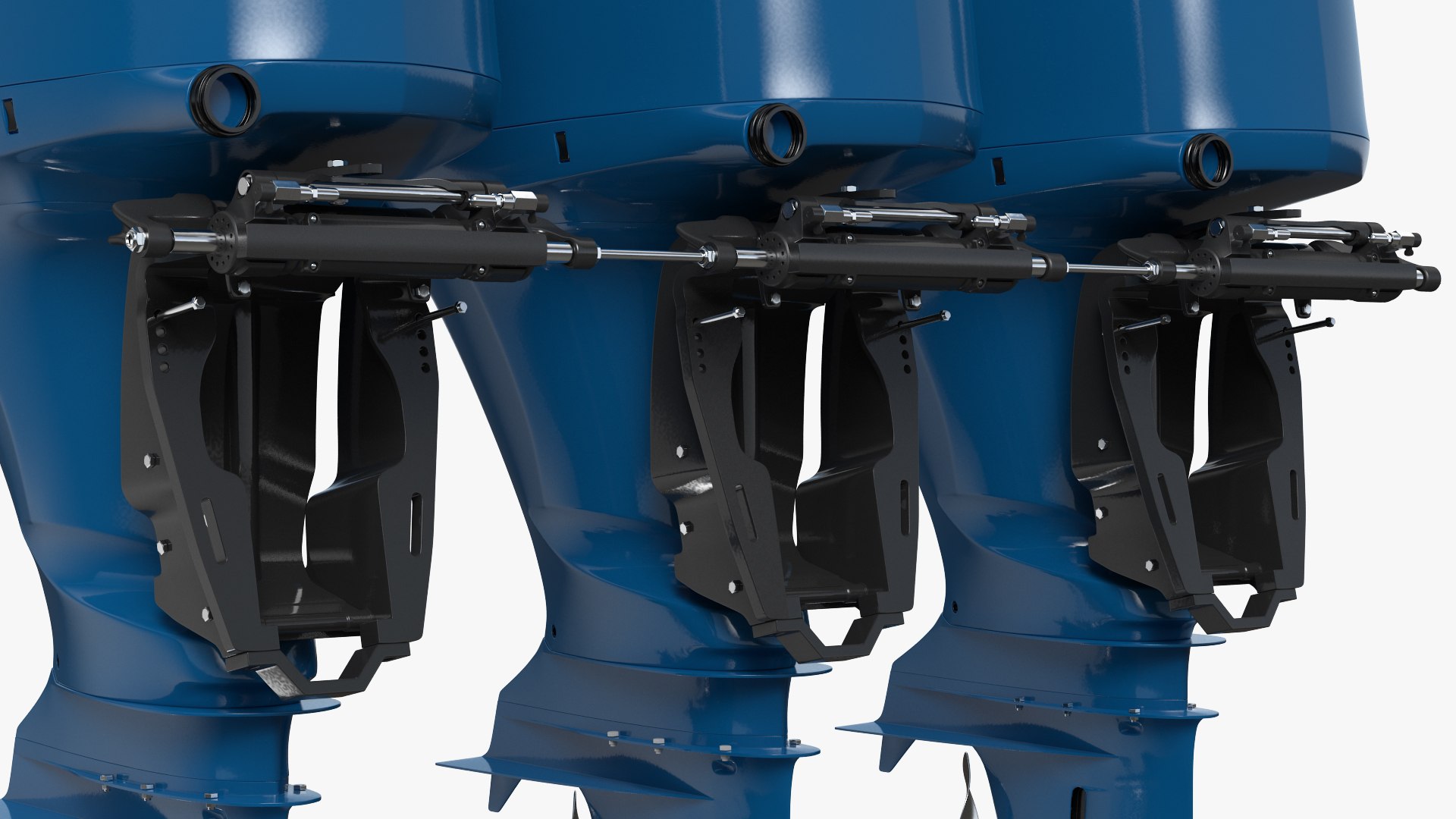 Triple Outboard Motors 3D Model - TurboSquid 1576947