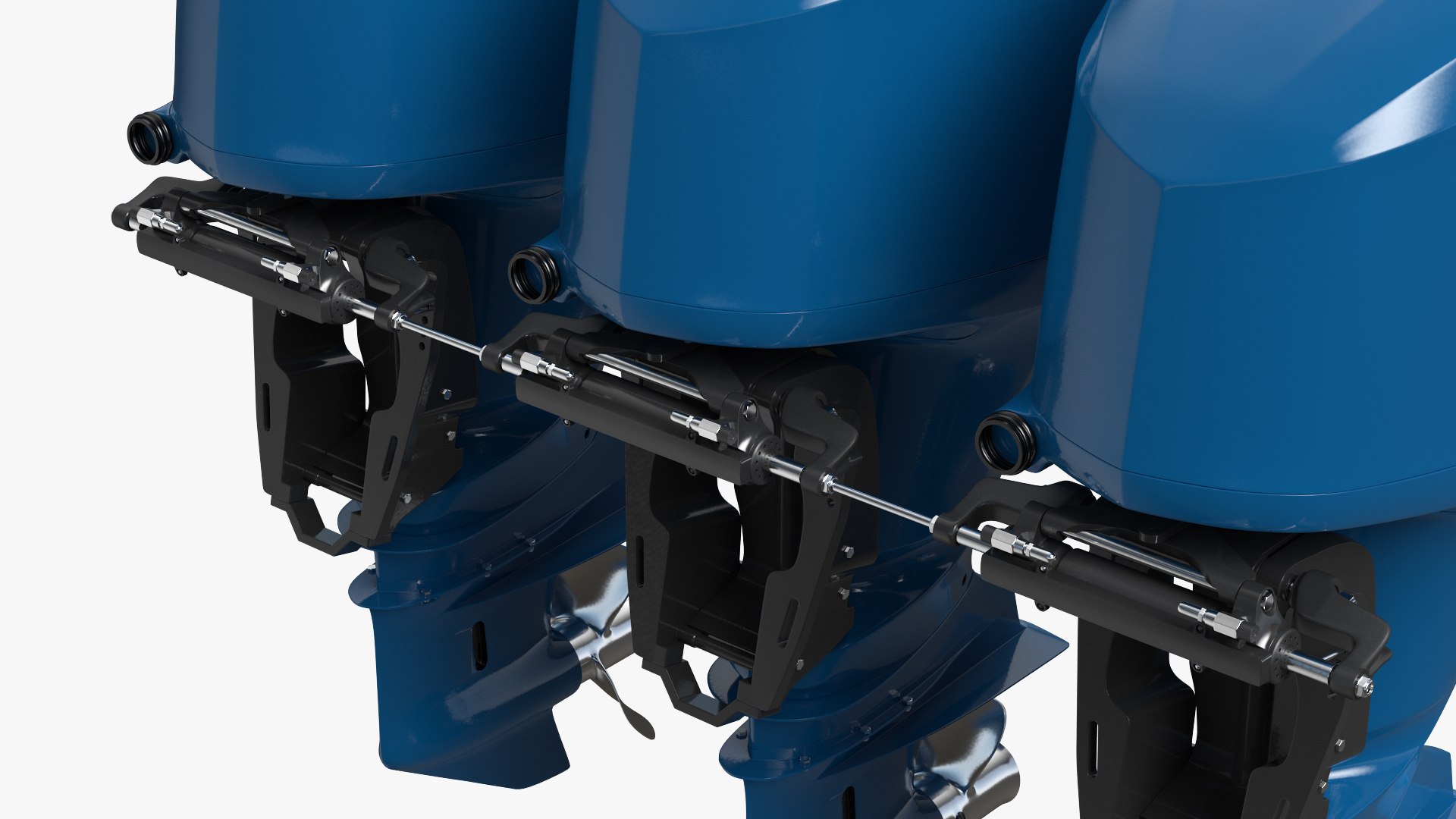 Triple Outboard Motors 3D Model - TurboSquid 1576947