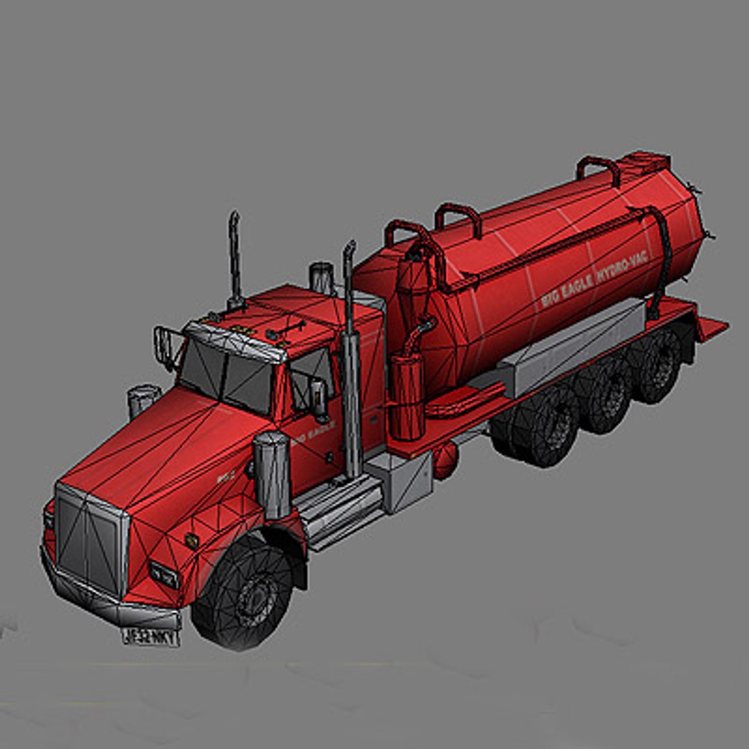3d Model Ready Jetter Truck