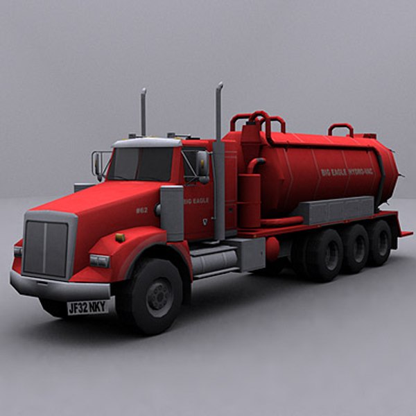 3d model ready jetter truck