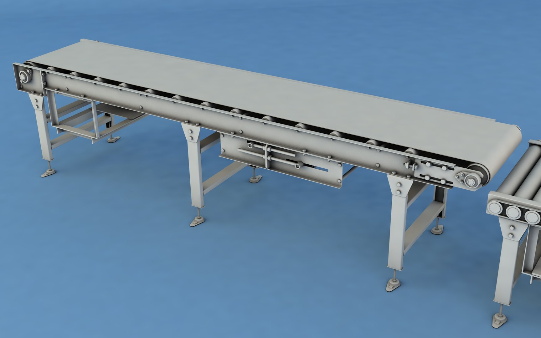 Belt Roller Conveyor 3D Model - TurboSquid 1244046