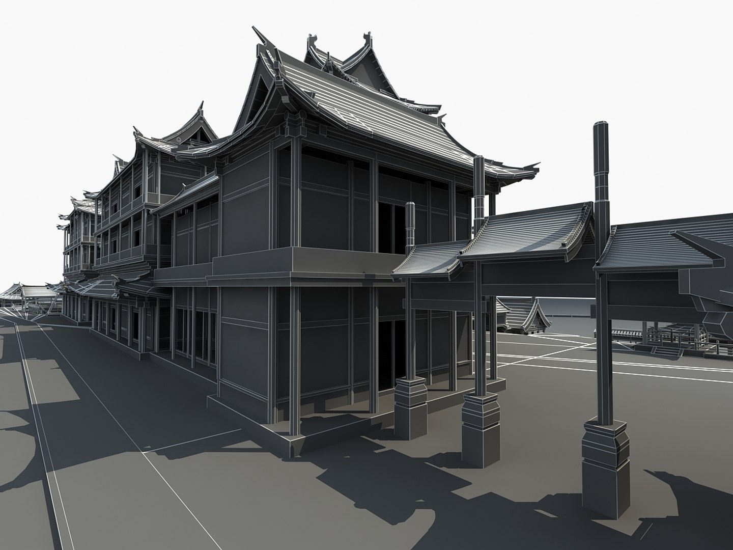 3D Chinese Ancient City 2 - TurboSquid 1807105