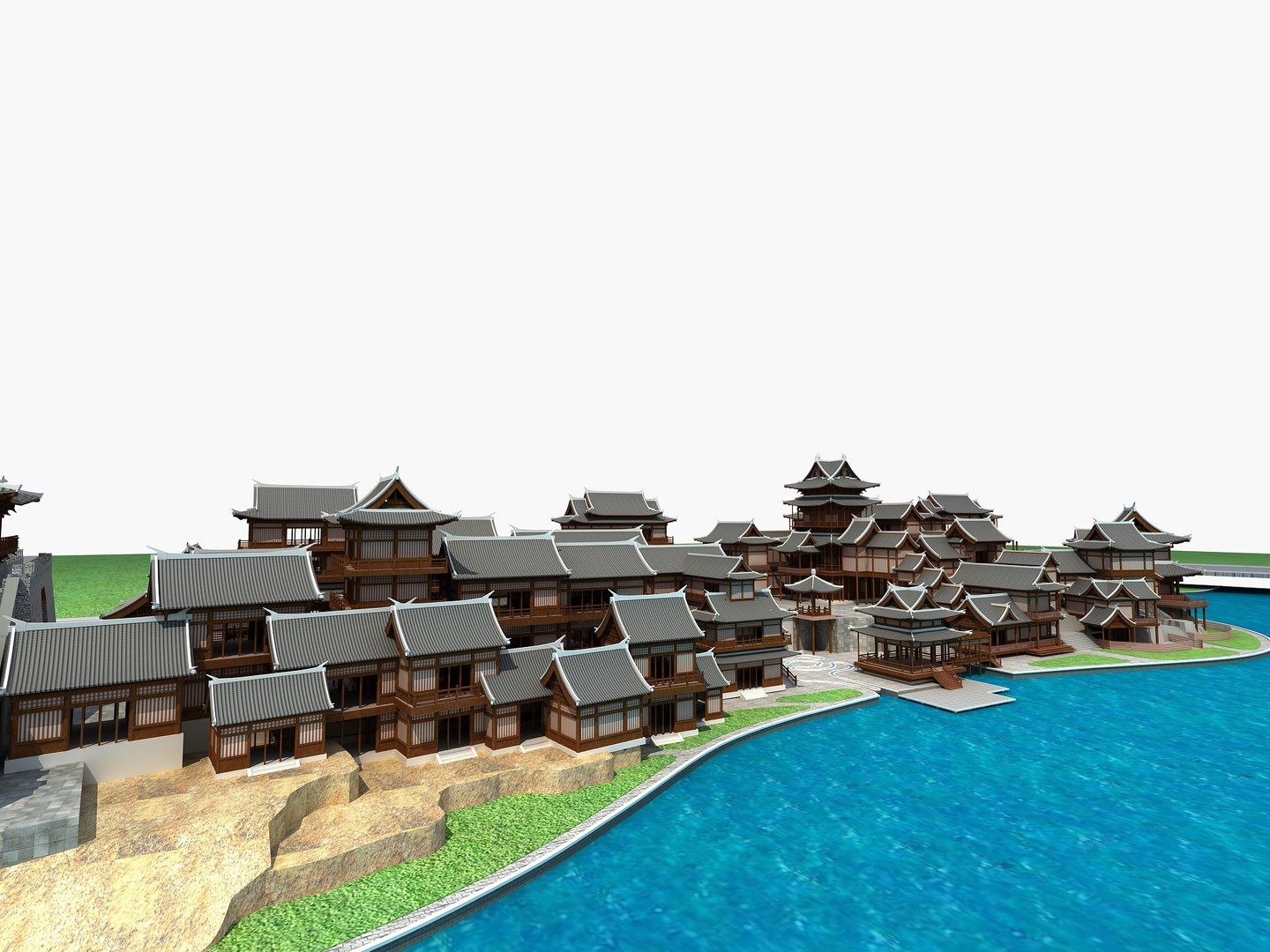 3D Chinese Ancient City 2 - TurboSquid 1807105