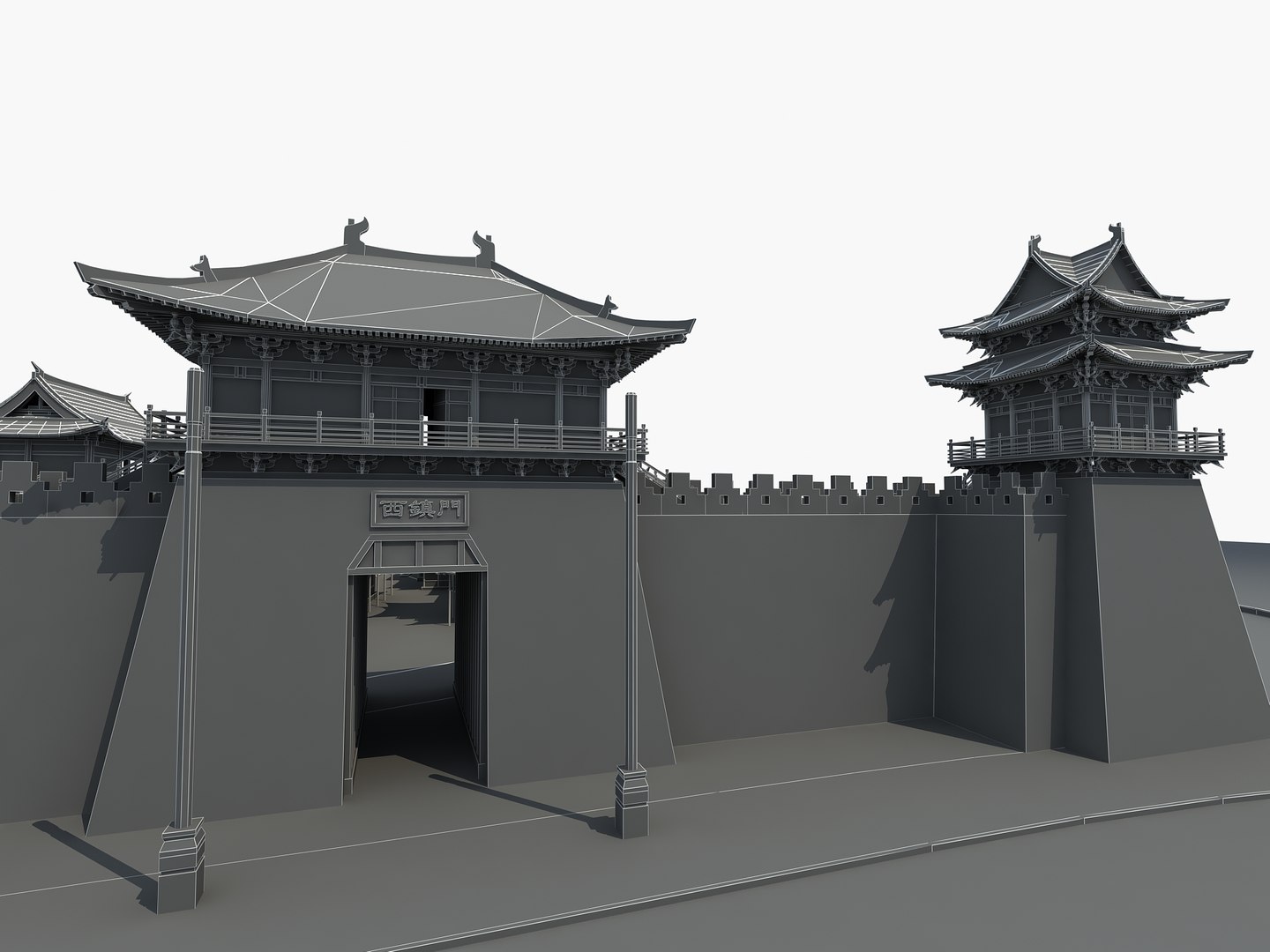 3D Chinese Ancient City 2 - TurboSquid 1807105