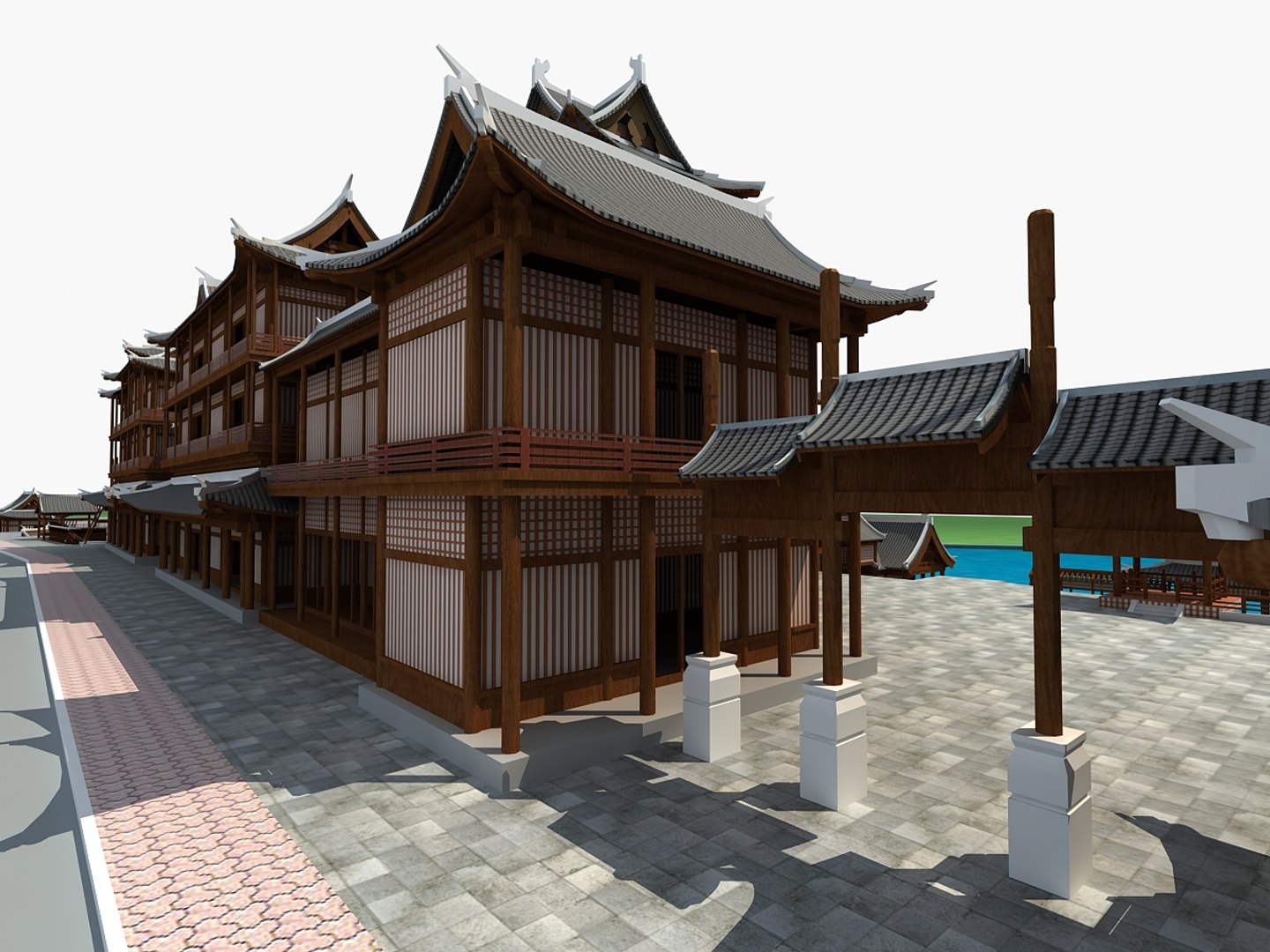 3D Chinese Ancient City 2 - TurboSquid 1807105