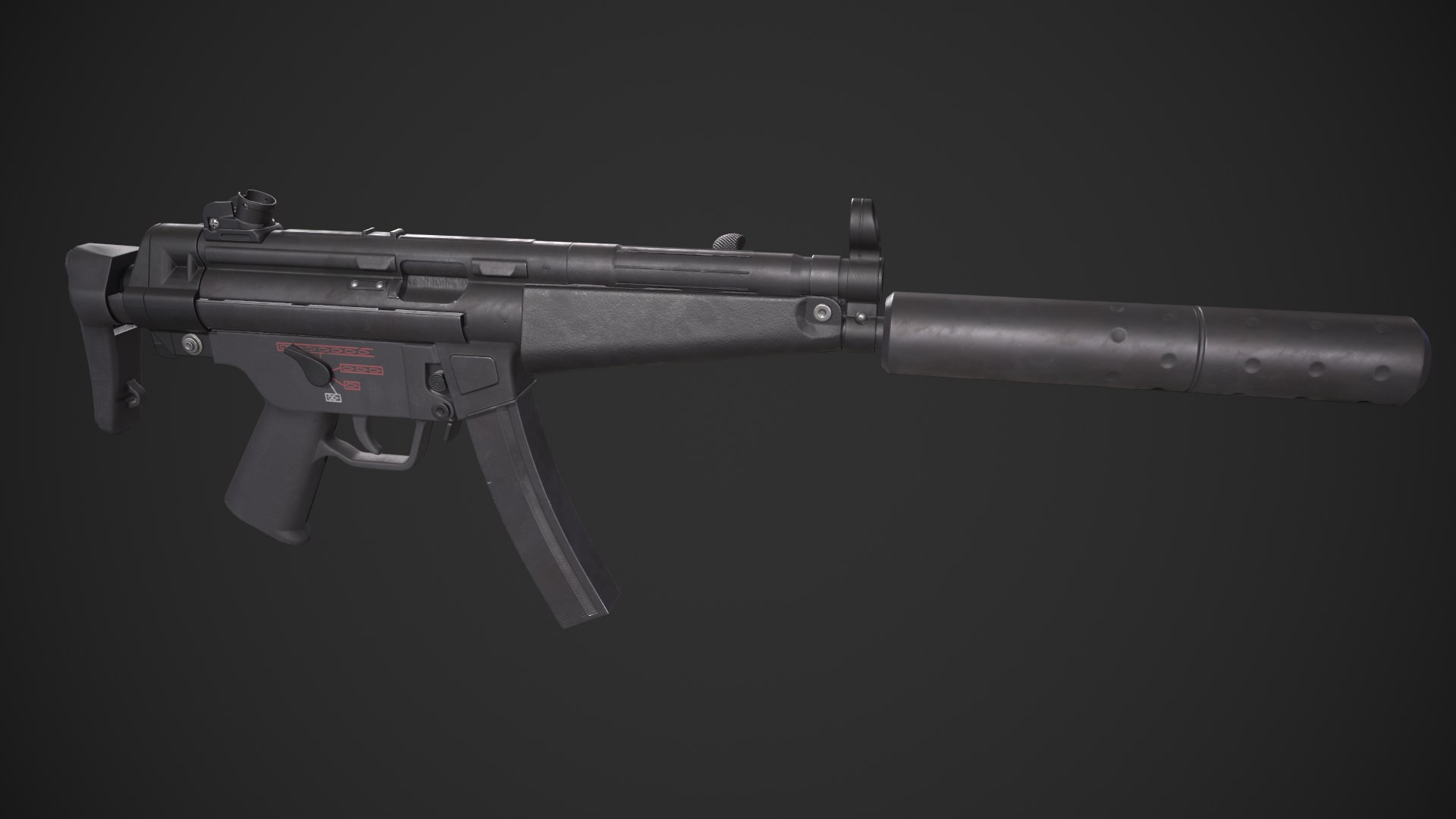 MP5 Submachine Gun 3D Model - TurboSquid 1997772