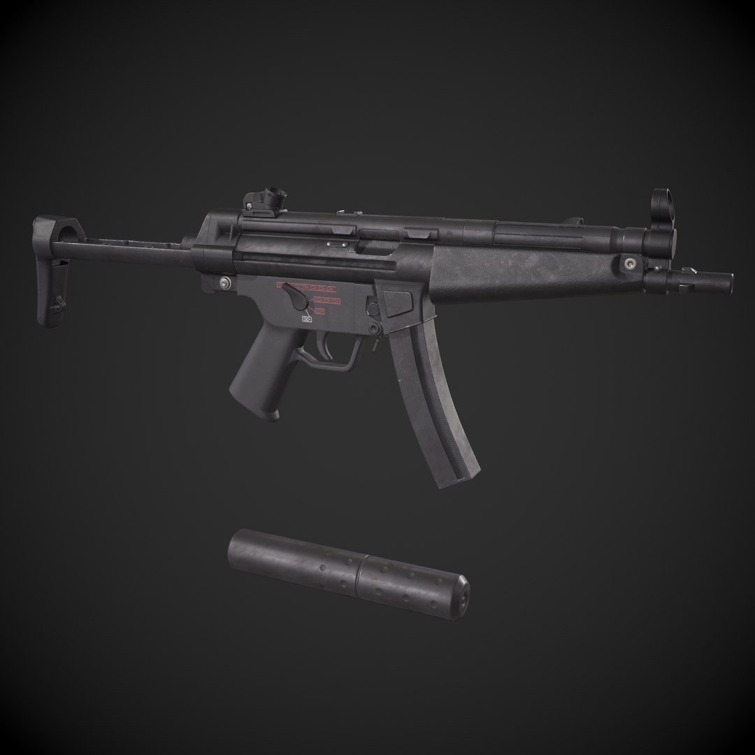 MP5 Submachine Gun 3D Model - TurboSquid 1997772