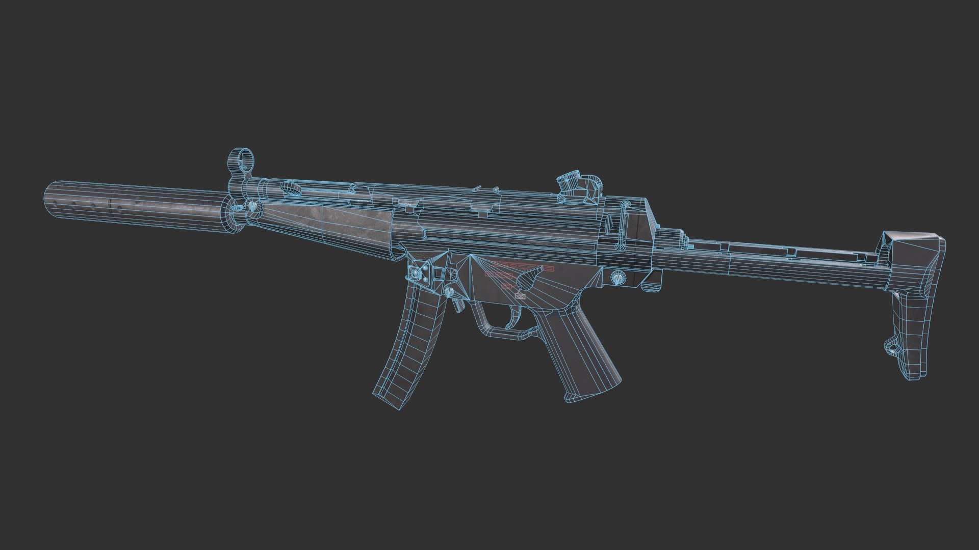 MP5 Submachine Gun 3D Model - TurboSquid 1997772