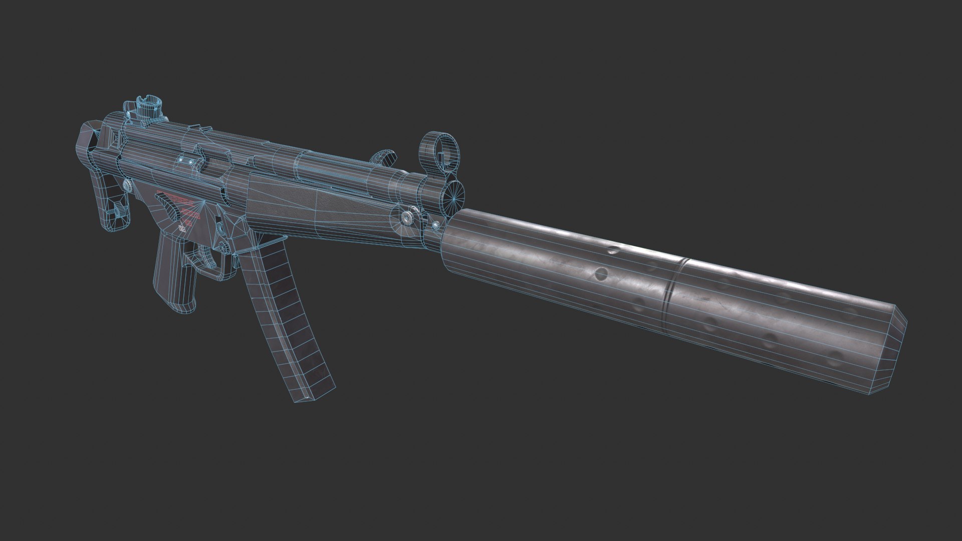 MP5 Submachine Gun 3D Model - TurboSquid 1997772