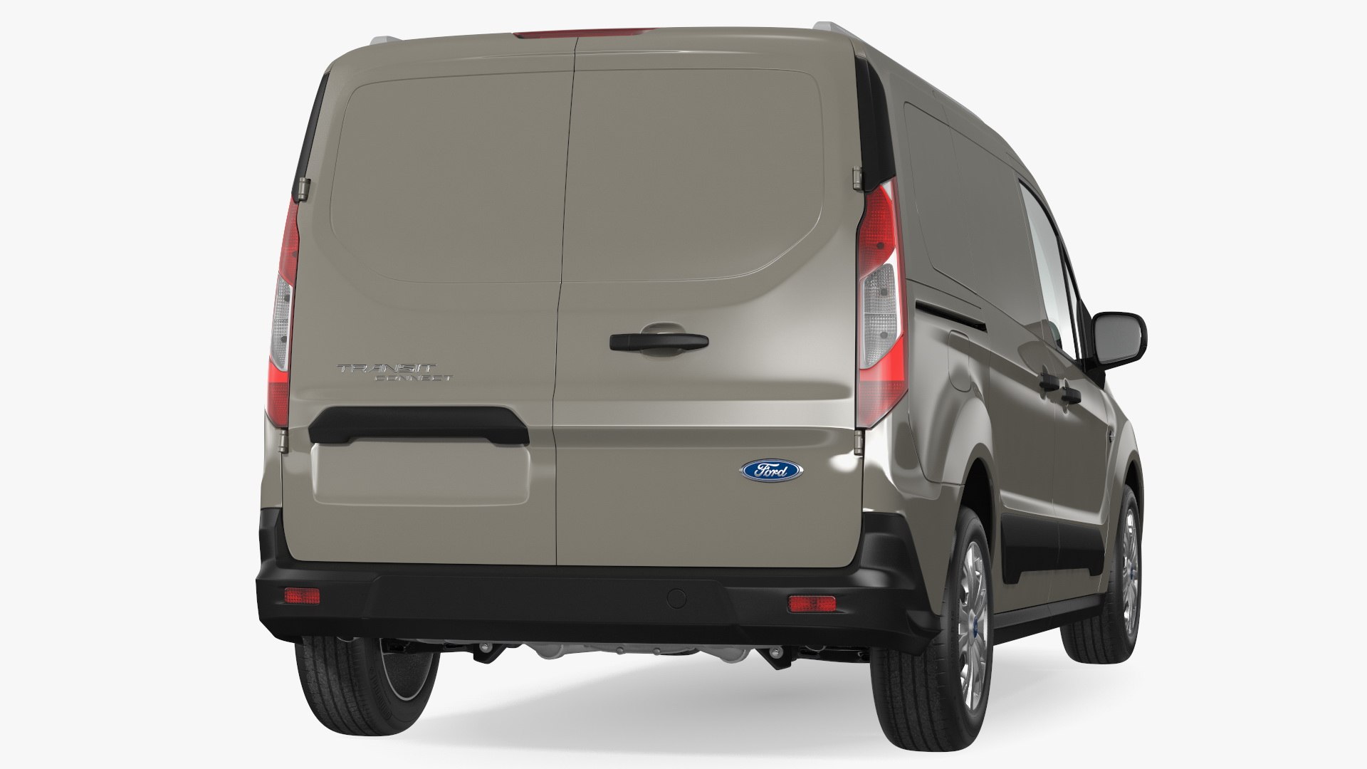 3D Ford Transit Connect Barn Doors Gray Rigged model - TurboSquid 1828937