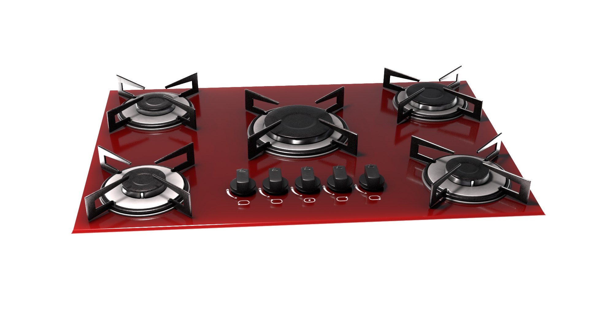 Red Stove 3D Model - TurboSquid 2271379