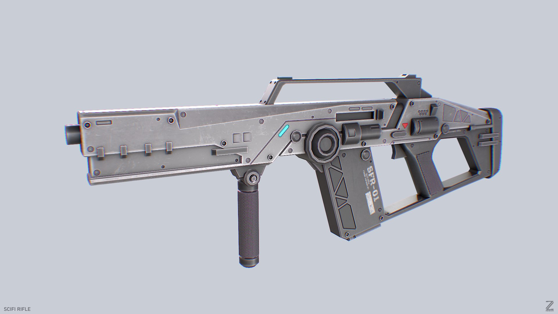modelo 3d rifle de ciencia ficción - TurboSquid 2147219