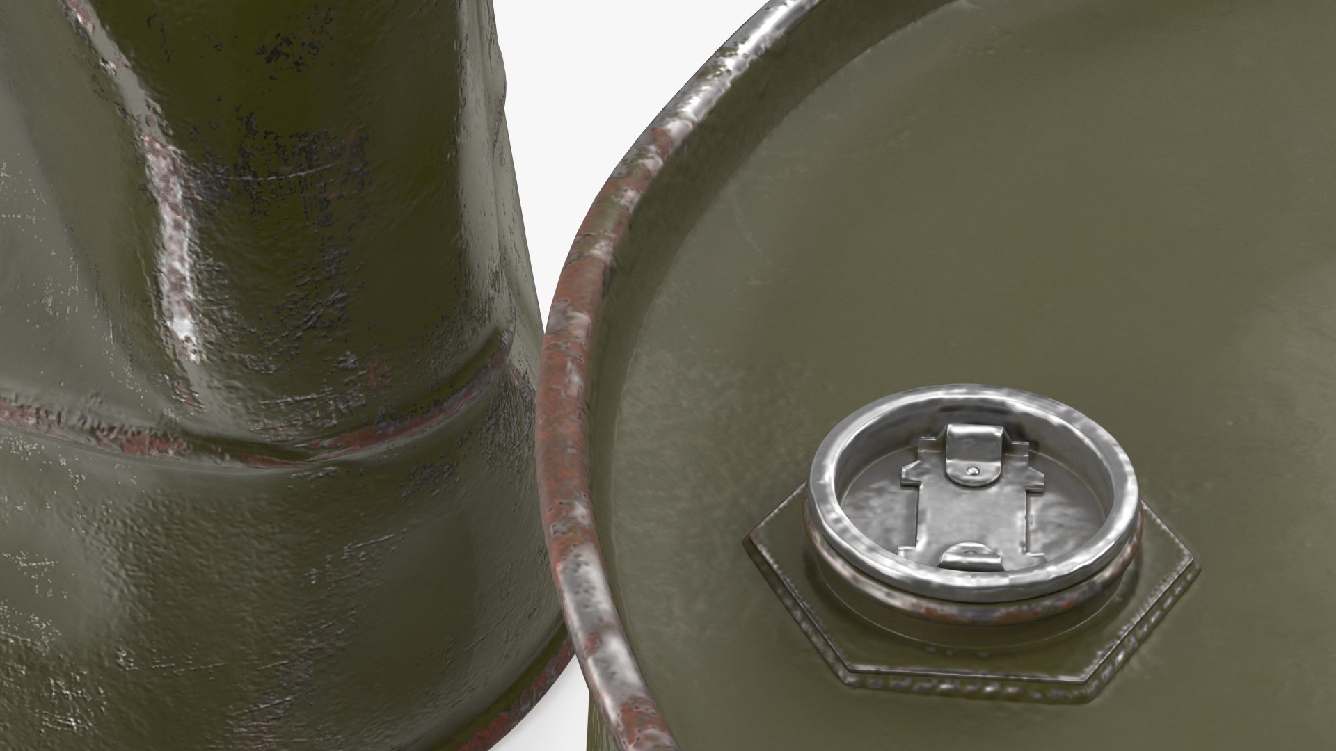 3D gasoline 95 octane metal barrel model - TurboSquid 1702937