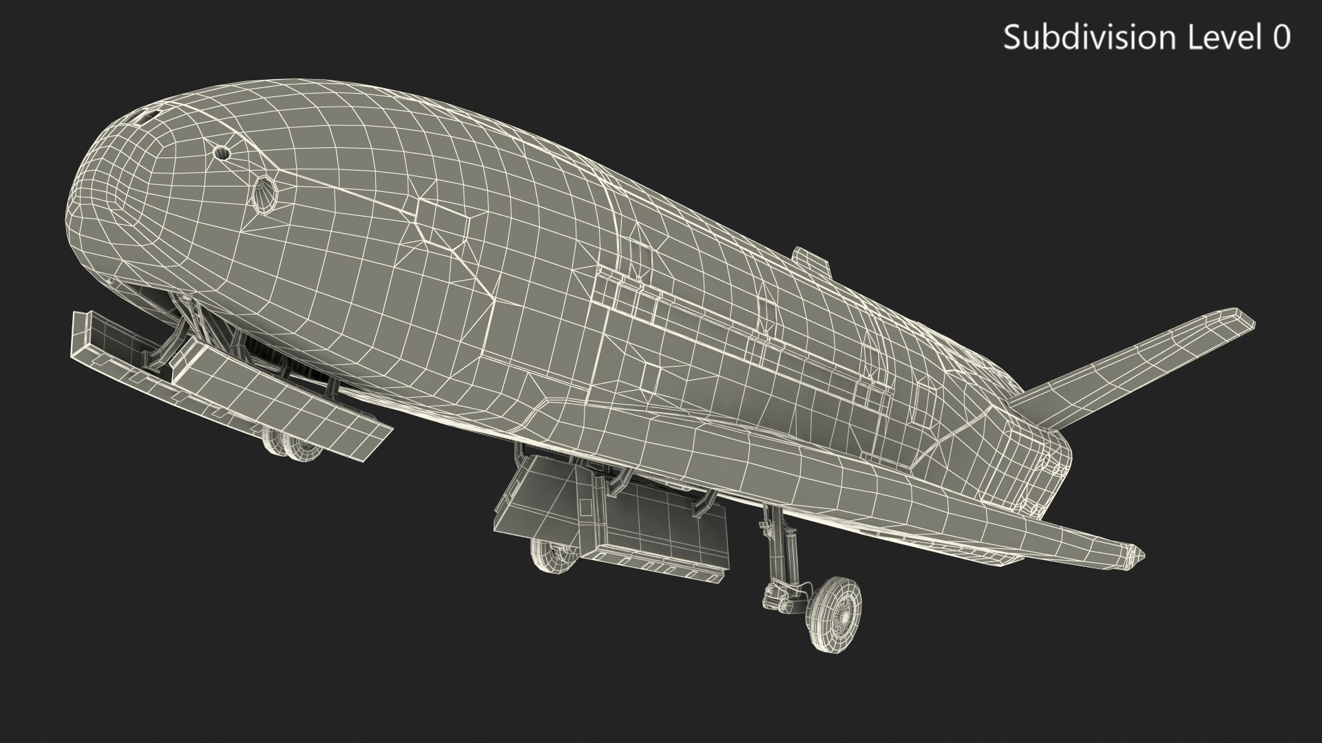 Boeing X37 Reusable Robotic Spacecraft Rigged for Cinema 4D 3D ...
