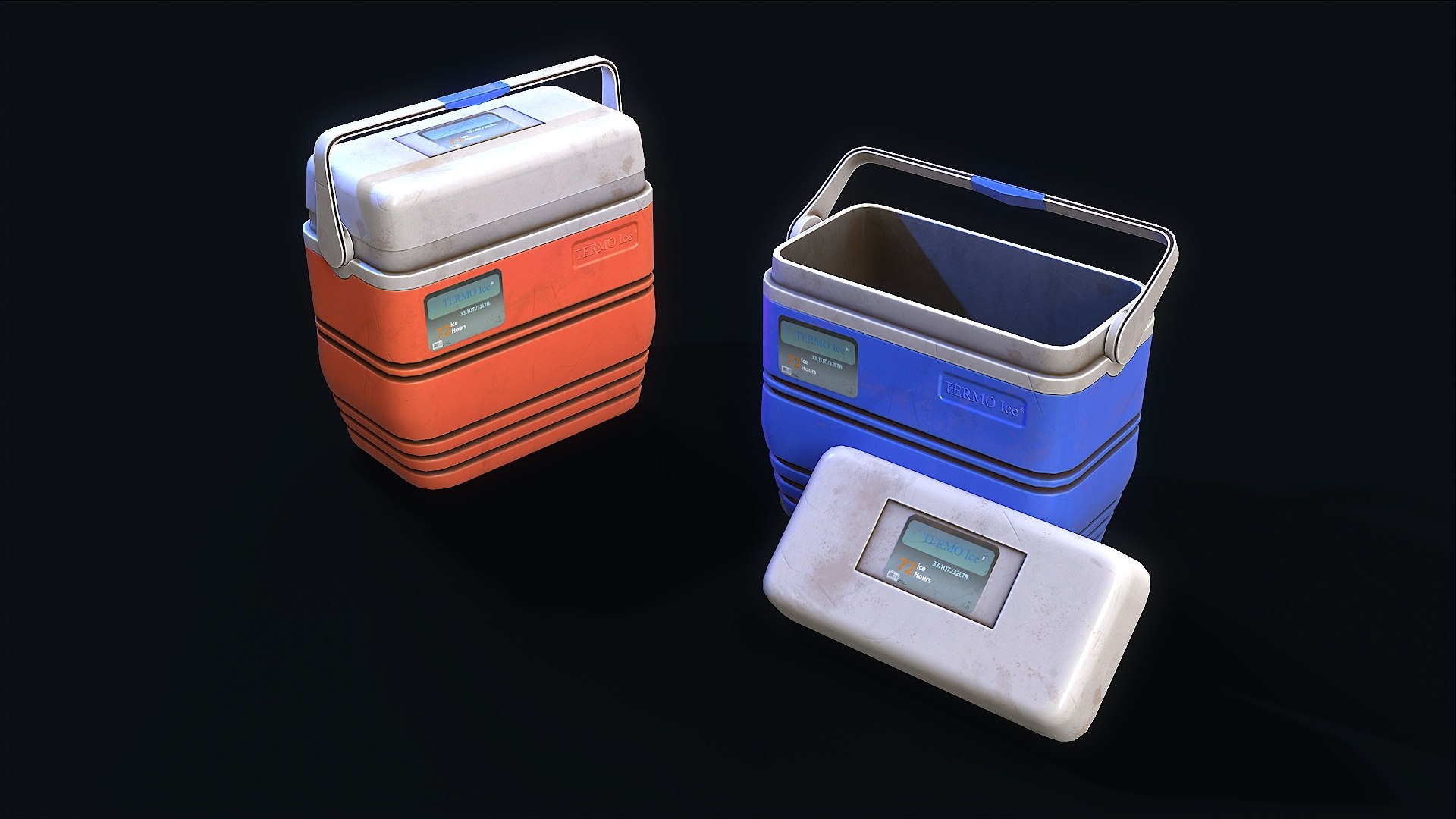 3D Cooler Box PBR - TurboSquid 2126183