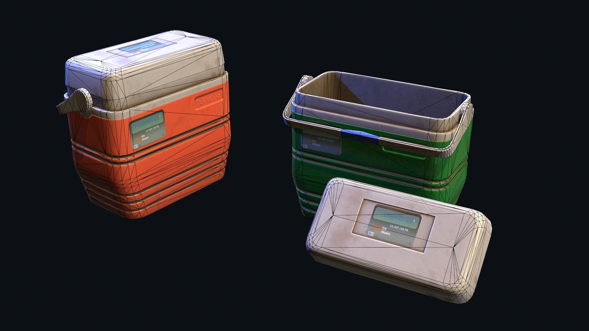 3D Cooler Box PBR - TurboSquid 2126183