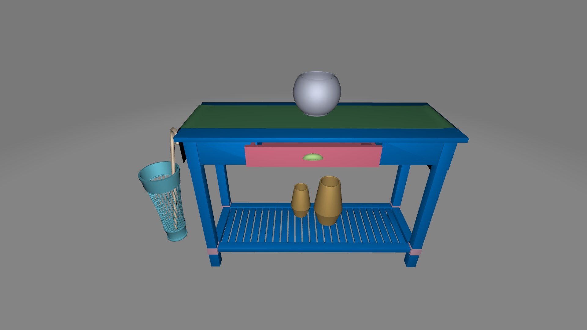 Table Whit Props 3D Model - TurboSquid 1853715