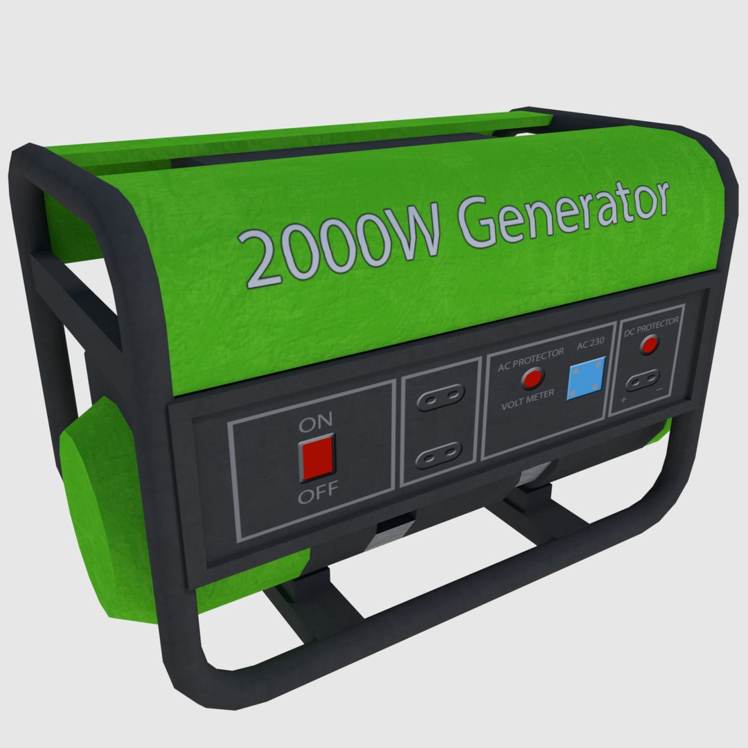 3d power generator games - model