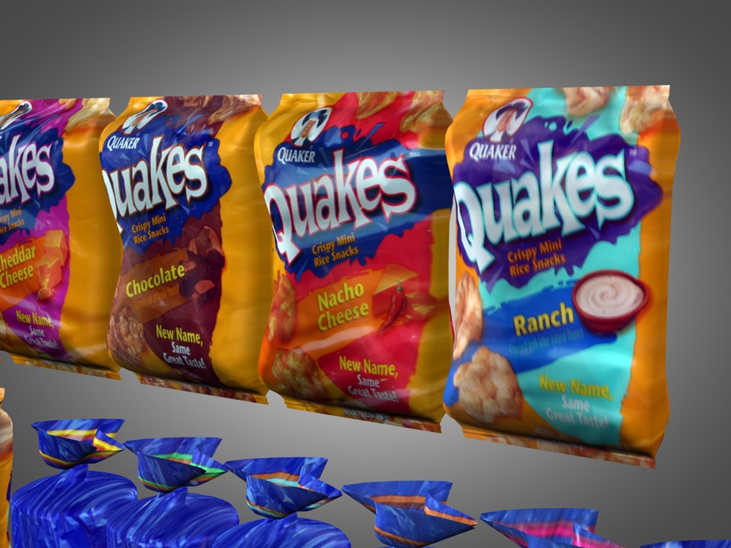 3d Model Quaker Rice Cake