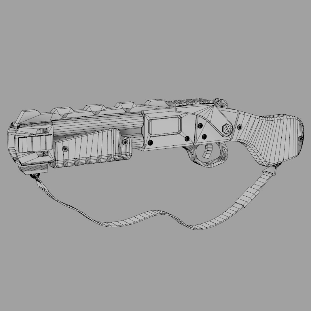 3D Shotgun 01 - TurboSquid 2370659