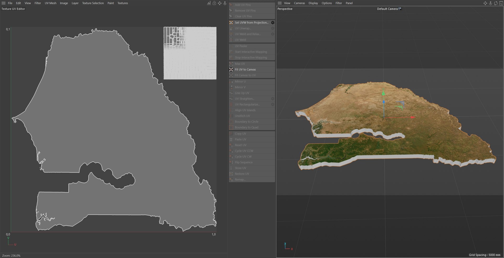 3D Senegal Terrain Map - TurboSquid 2336714