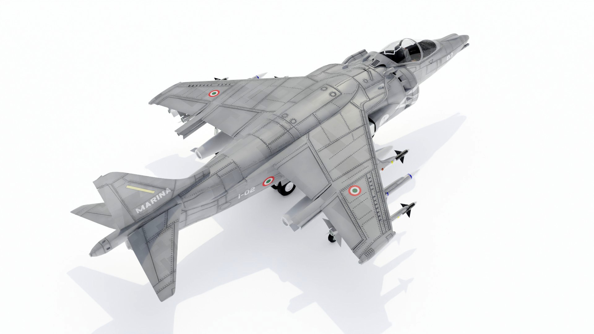 3d Av-8 Harrier Ii Model