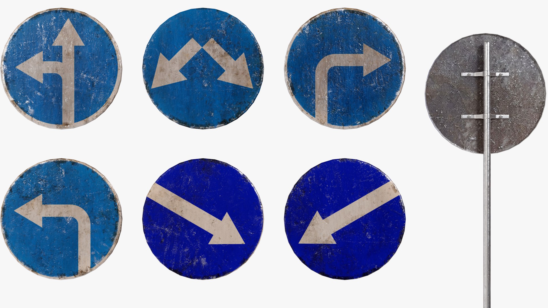 Prescriptive Road Signs 3D Model - TurboSquid 2005968