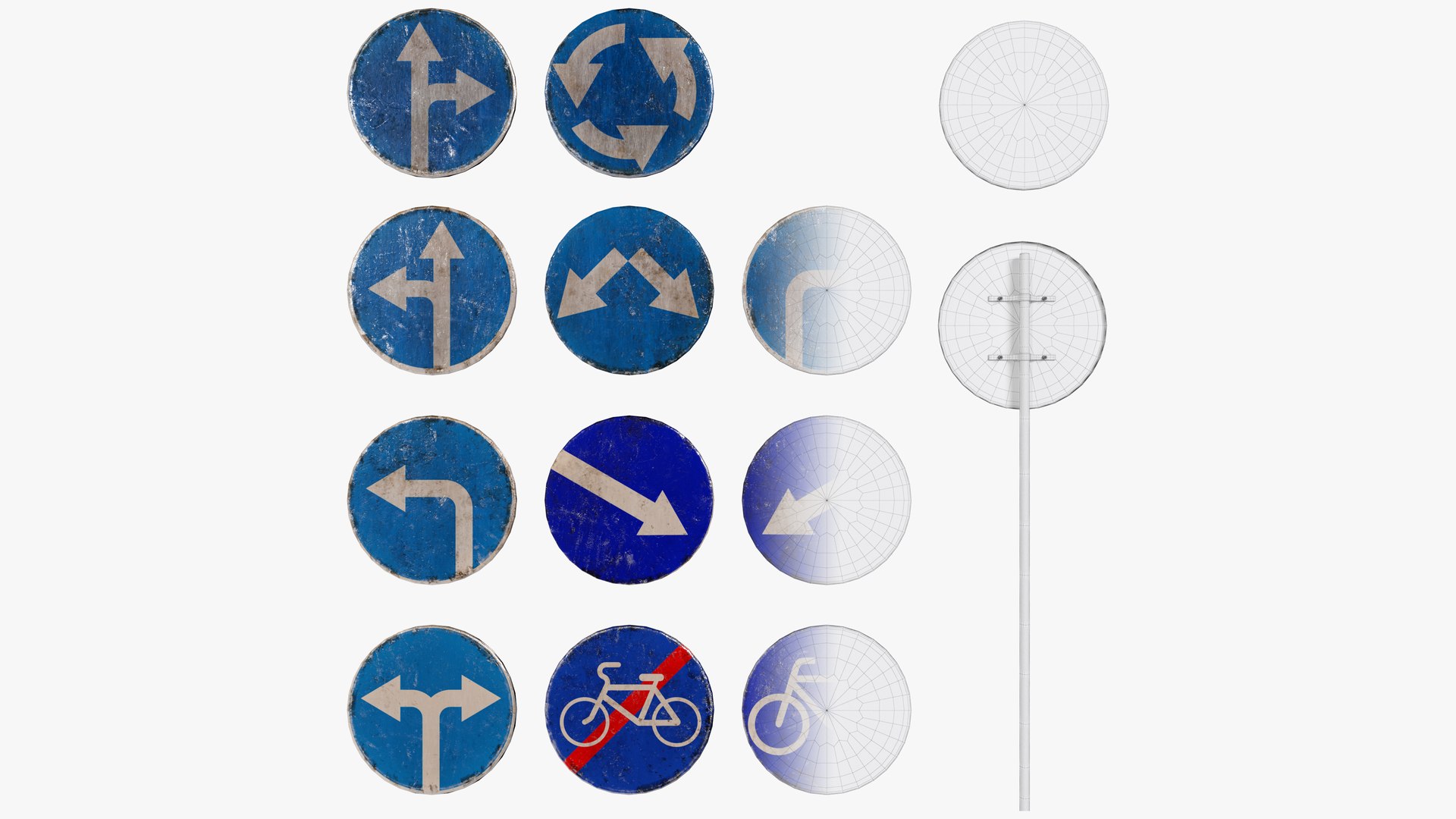 Prescriptive Road Signs 3D Model - TurboSquid 2005968