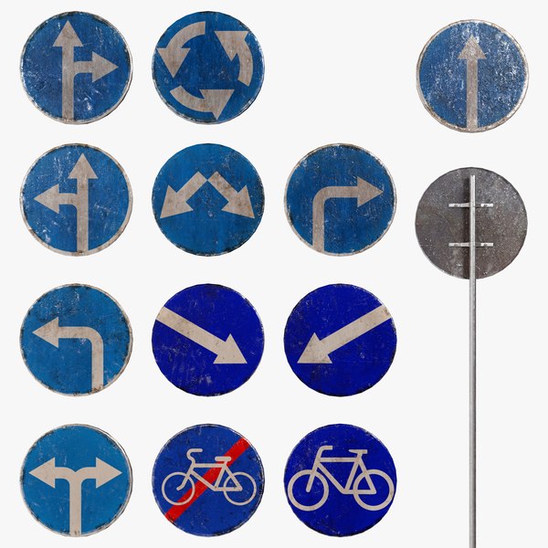 modelo 3d Prescriptive Road Signs - TurboSquid 2005968