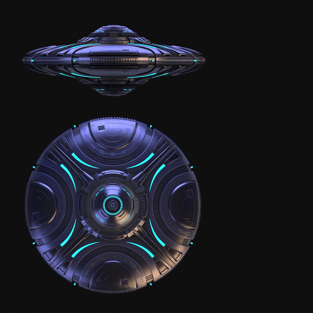 3D Alien Sci-fi Ufo Model - TurboSquid 1357085