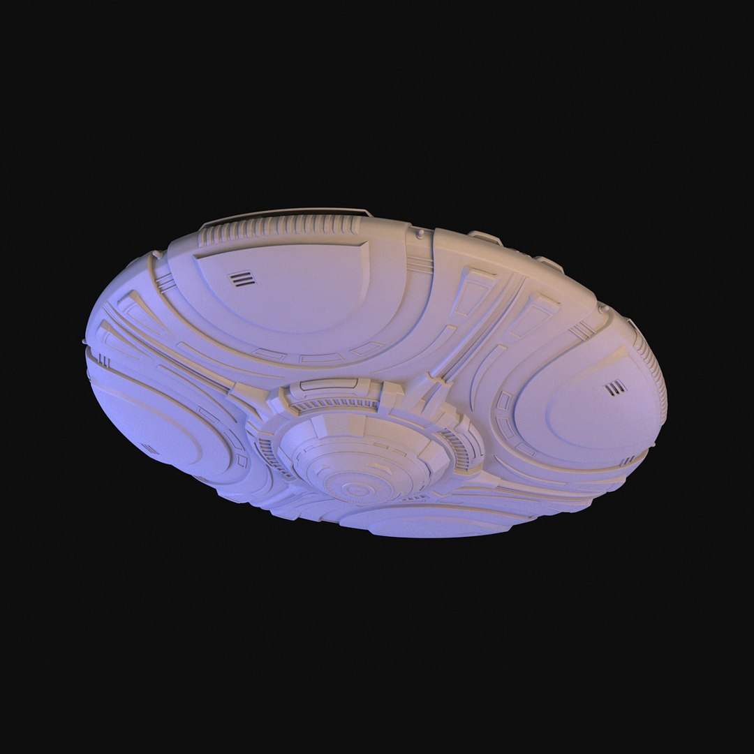 3D Alien Sci-fi Ufo Model - TurboSquid 1357085