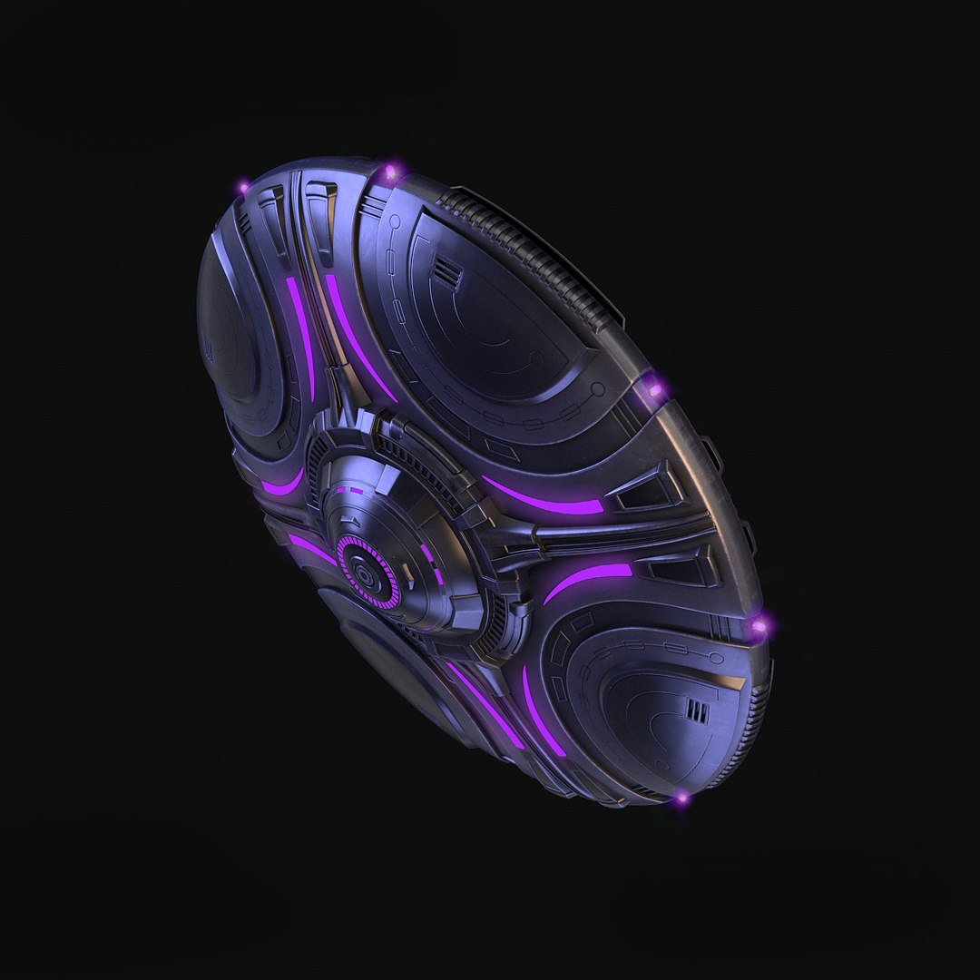 3D Alien Sci-fi Ufo Model - TurboSquid 1357085