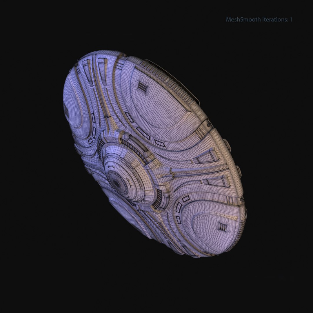 3D Alien Sci-fi Ufo Model - TurboSquid 1357085