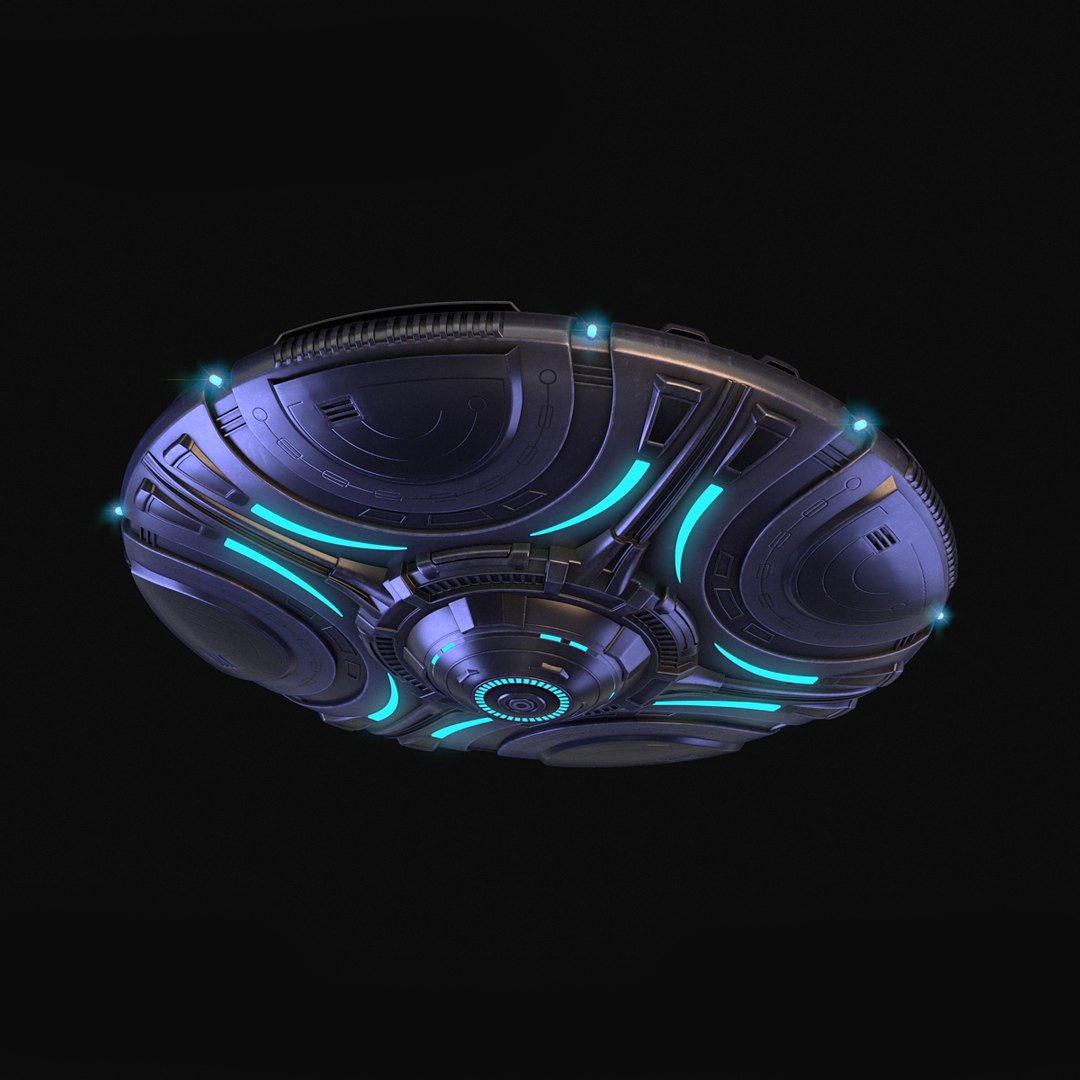 3D Alien Sci-fi Ufo Model - TurboSquid 1357085