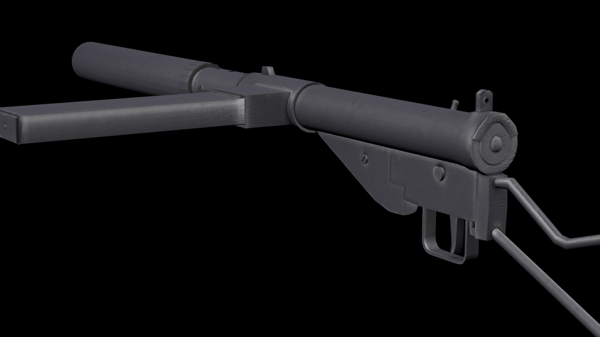 3d Sten Gun Mk Ii Model